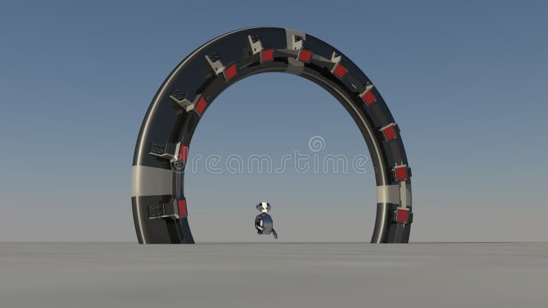 Space Gate stock illustration. Illustration of futuristic - 63594673