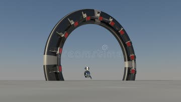 Space Gate stock illustration. Illustration of futuristic - 63594673