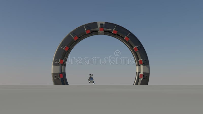Space Gate stock illustration. Illustration of star, astral - 63594949