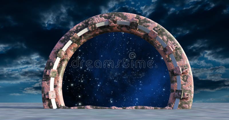 Space Gate stock illustration. Illustration of futuristic - 63594673
