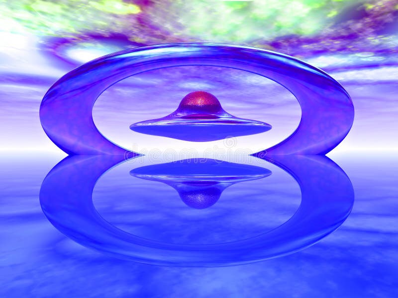 Space gate stock illustration. Illustration of flying - 36971624