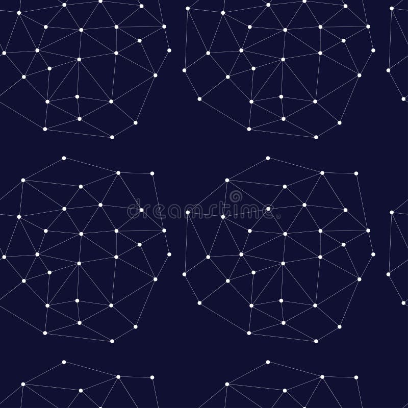 Space Geometric Abstraction Stock Vector - Illustration of dark, night ...