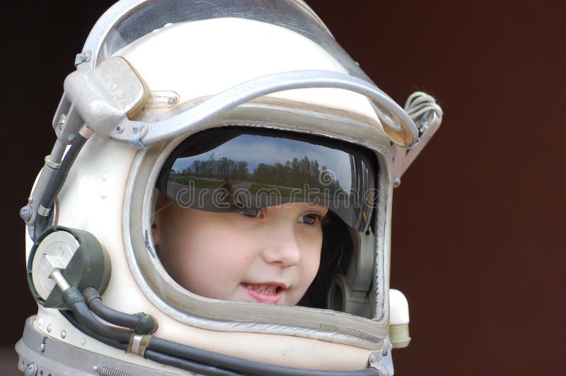 Space girl stock image. Image of helmet, beautiful, cute - 14210755