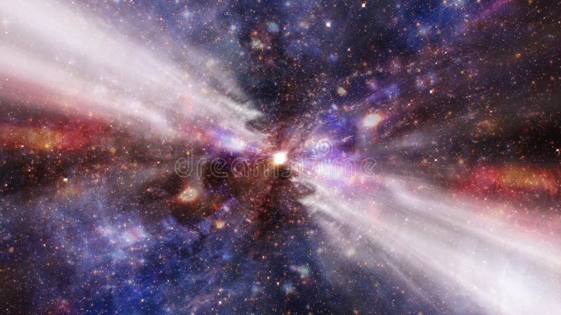 Space Glow Star Exploration through Outer Space Stock Video - Video of ...