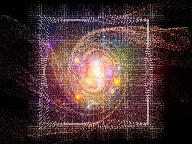 Space Grid stock illustration. Illustration of glow - 213849624