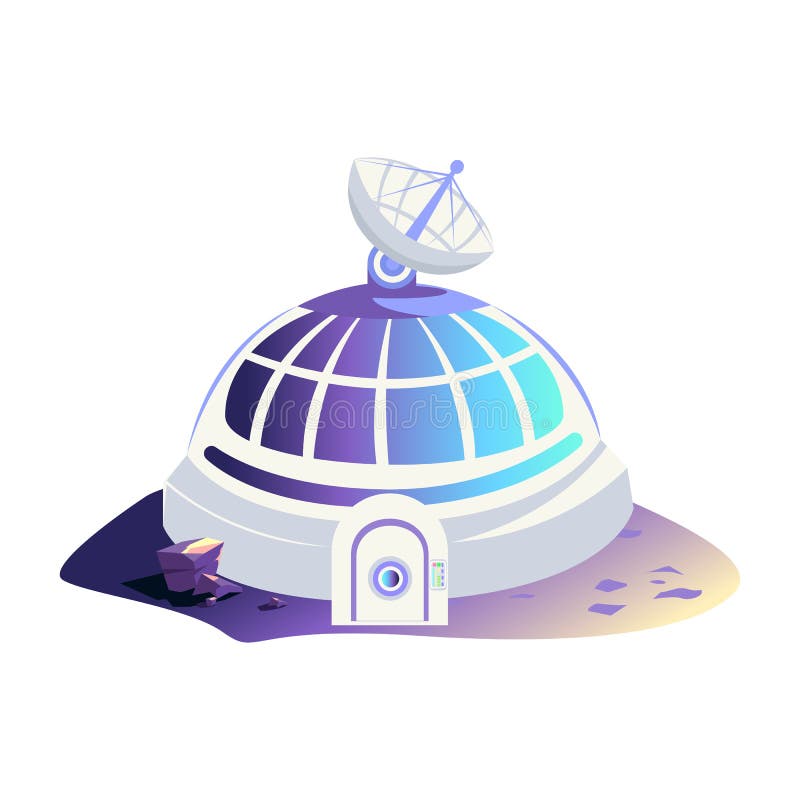 Space Habitation Module - Observatory Stock Vector - Illustration of ...