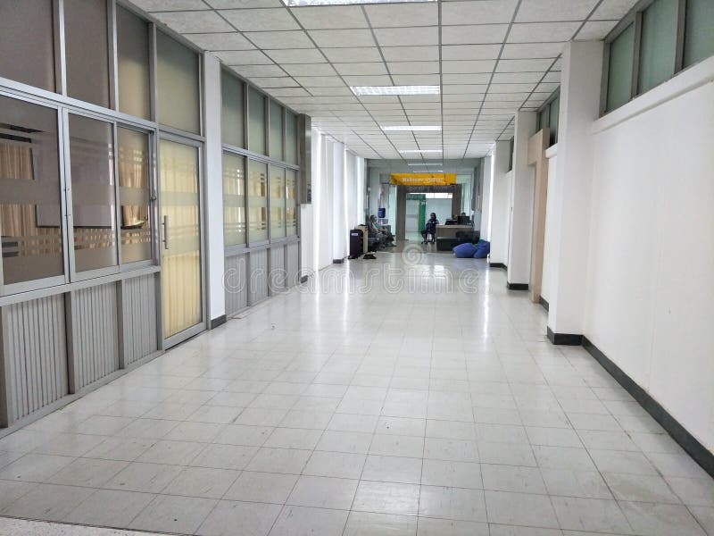 Space in the Hospital Building Corridors Stock Photo - Image of fresh ...
