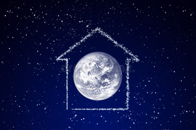 The space house stock illustration. Illustration of real - 10750635