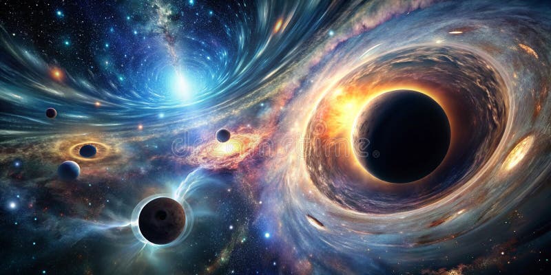 Space Hyperspace Black Holes Attract and Destroy Everything Around Them AI-Generated Content ...
