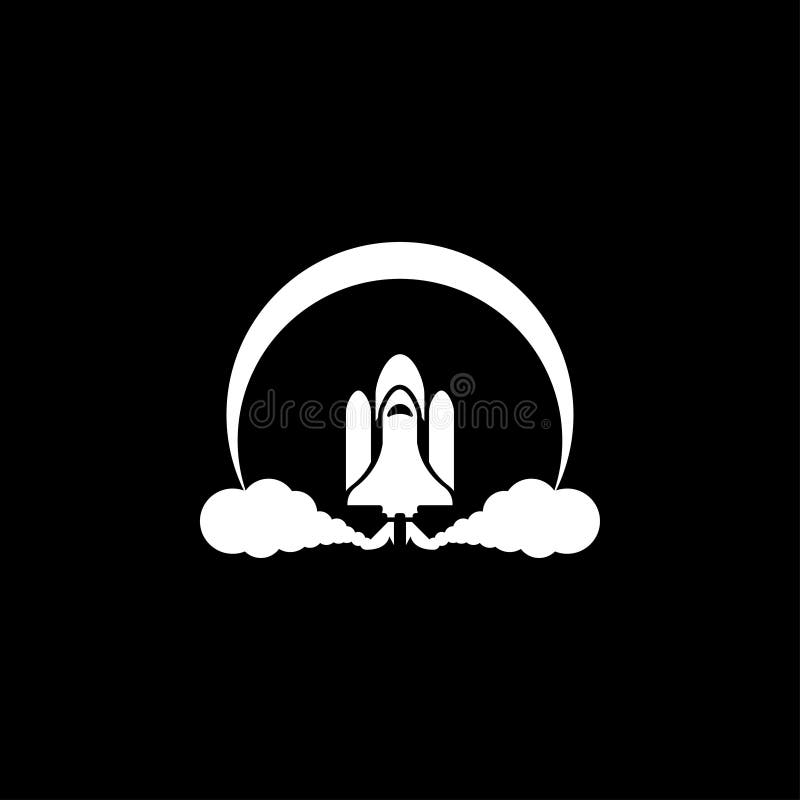 Space Icon in Flat Style. Vector Illustration Stock Illustration ...