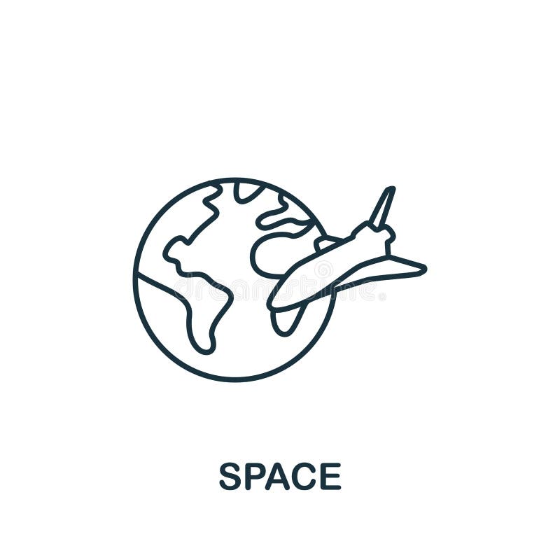Space Icon. Monochrome Simple Bioengineering Icon for Templates, Web ...