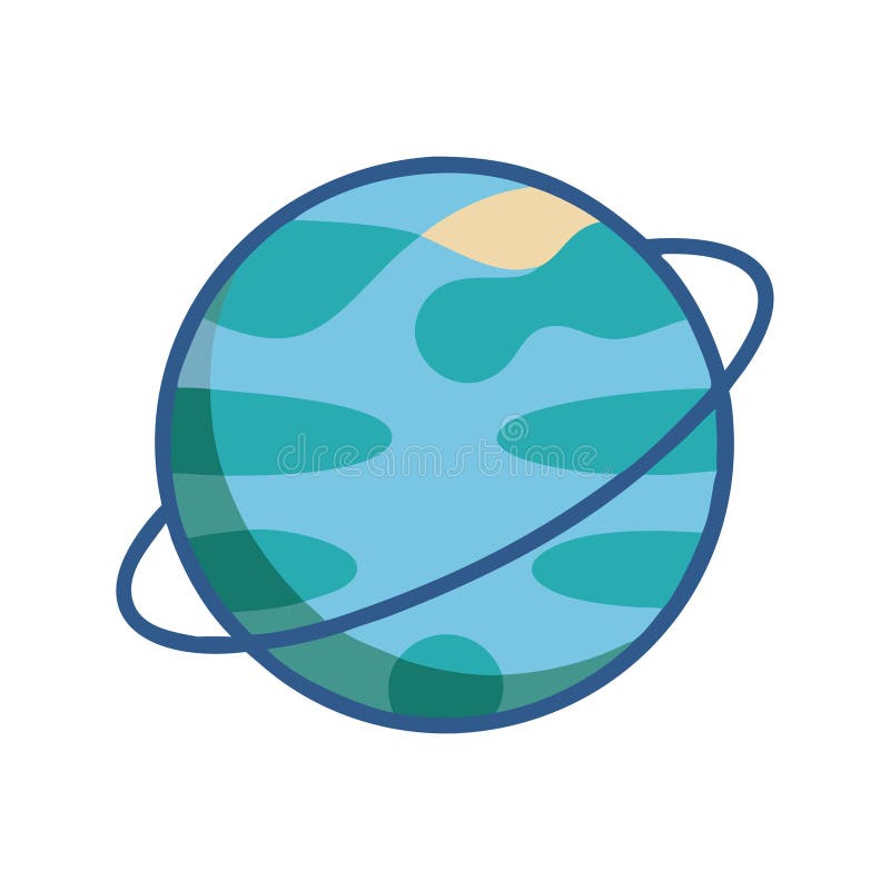 Space Icon for Planetary Representation Stock Vector - Illustration of ...