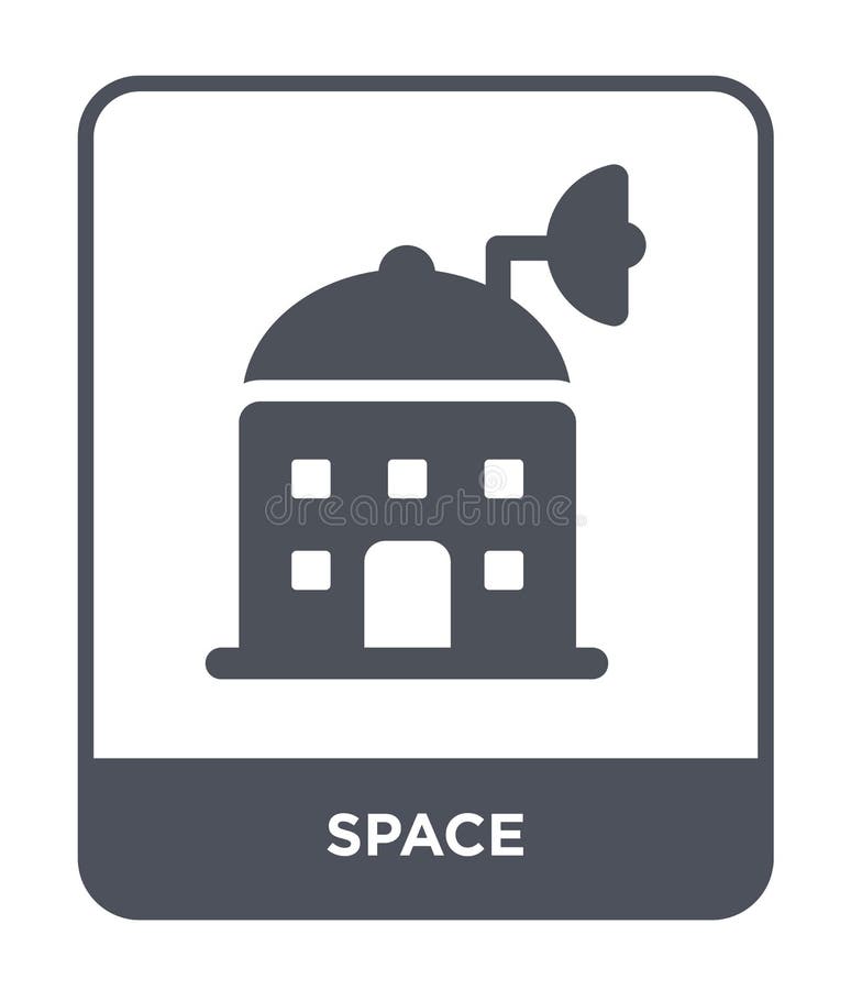 Space Icon in Trendy Design Style. Space Icon Isolated on White ...