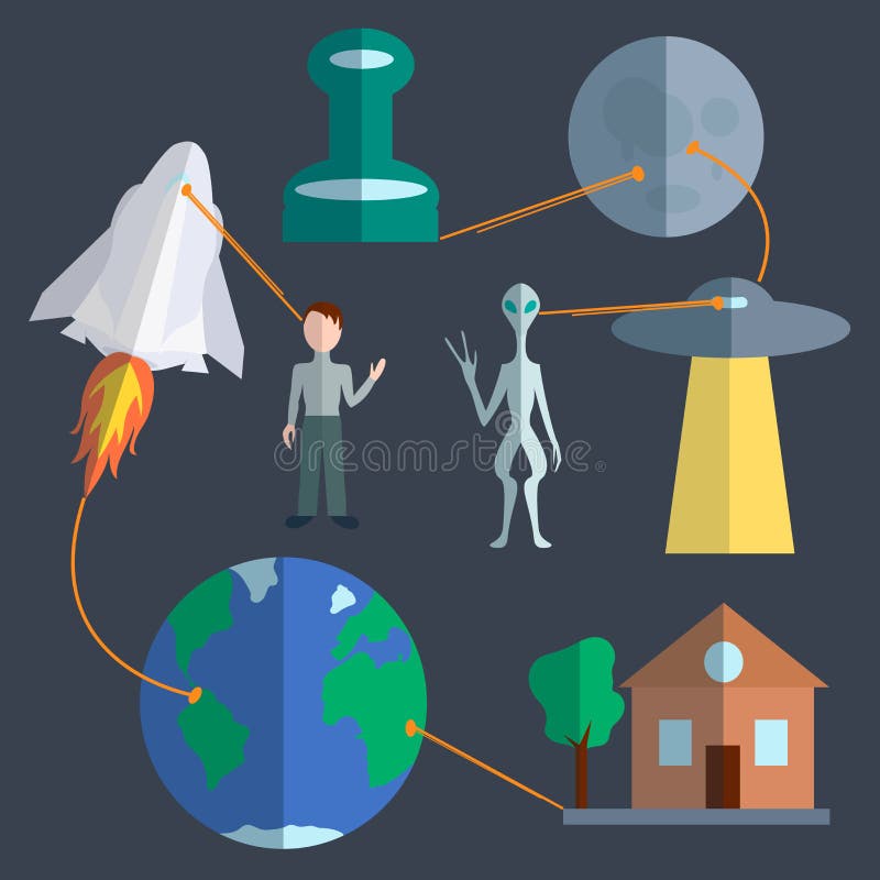 Space infographics set stock vector. Illustration of design - 55917976