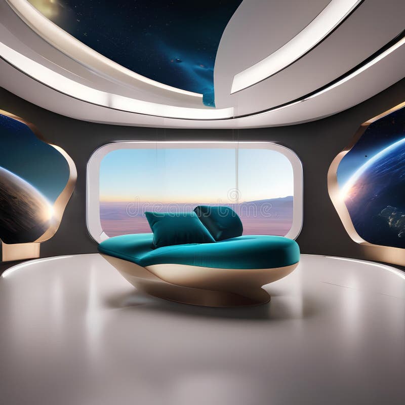 A Space-inspired Interior Design Featuring Zero-gravity Seating and ...