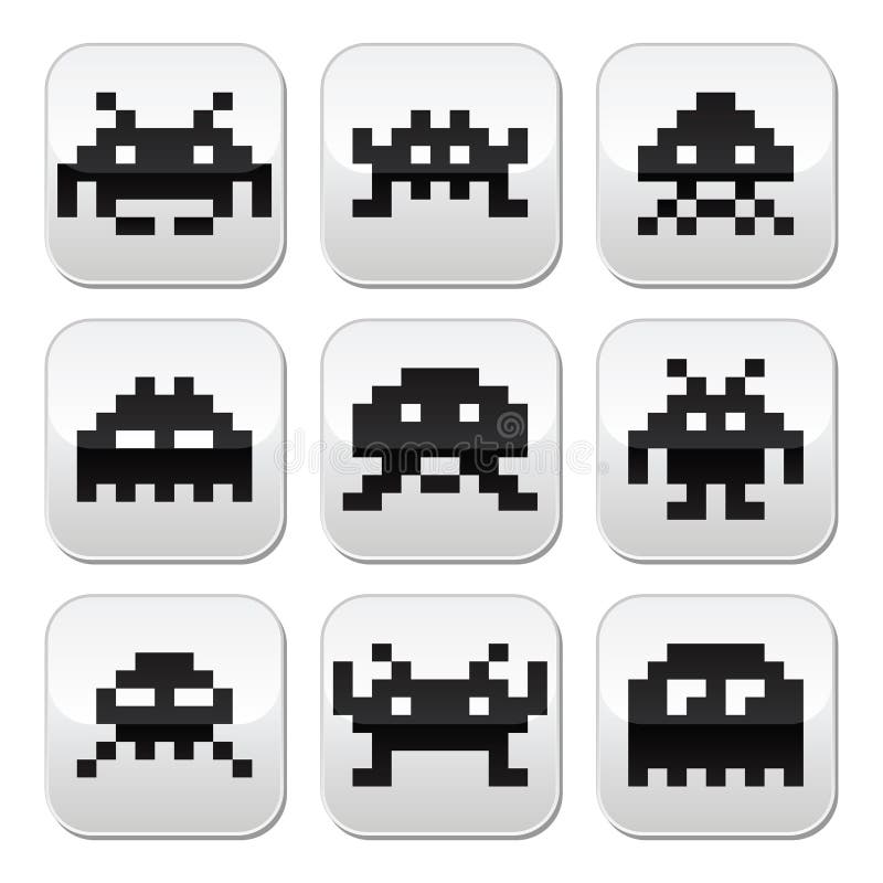 Space Invaders Vector Symbols Space Invaders Vector Art, Icons, And