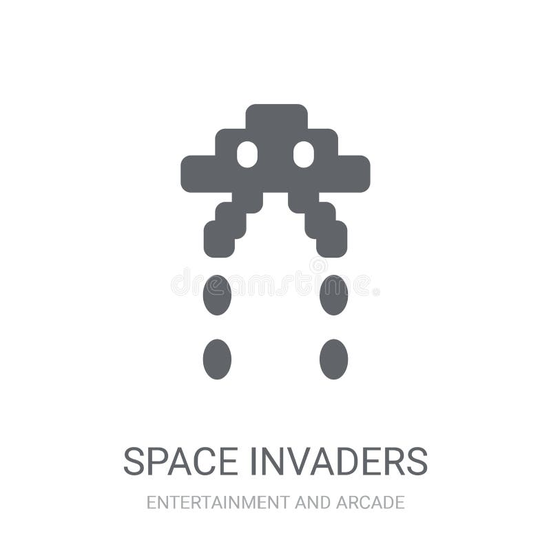 Space Invaders Alien White Background
