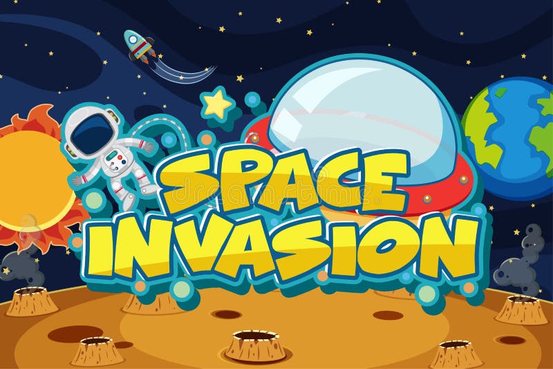 Space invasion stock illustration. Illustration of launch - 62863643