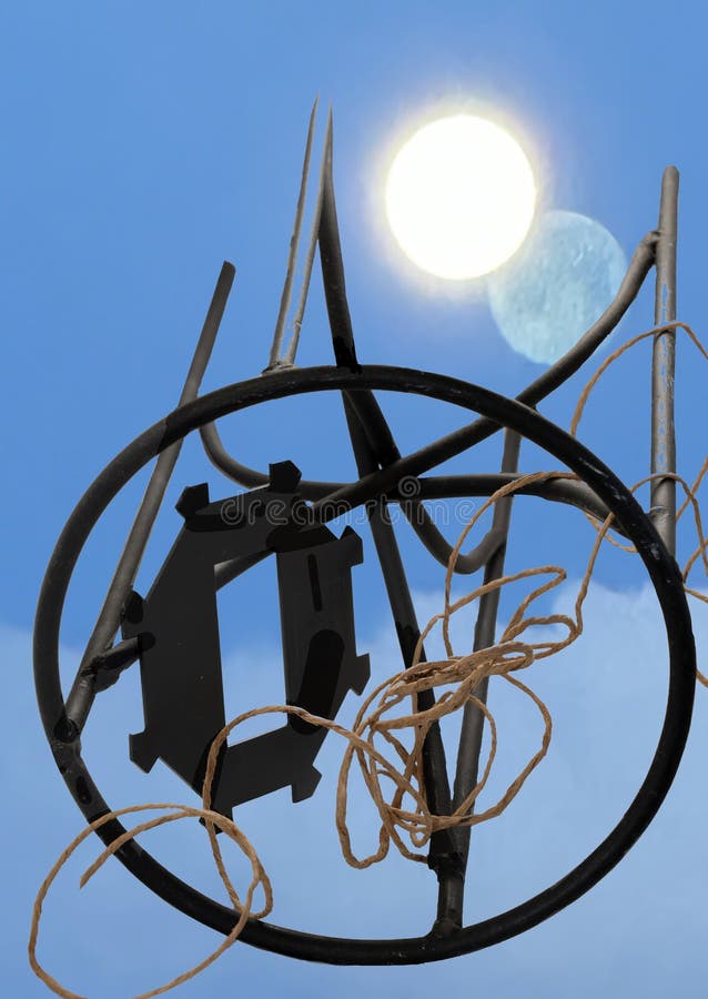 Space Junk or Earth Trash is Floating in Sky with Planets Beyond the ...