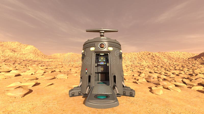 Space lander stock image. Image of stars, spaceship, observation - 94047369