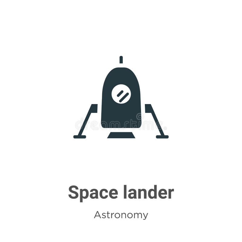 Lander Icon In Trendy Design Style. Lander Icon Isolated On White ...