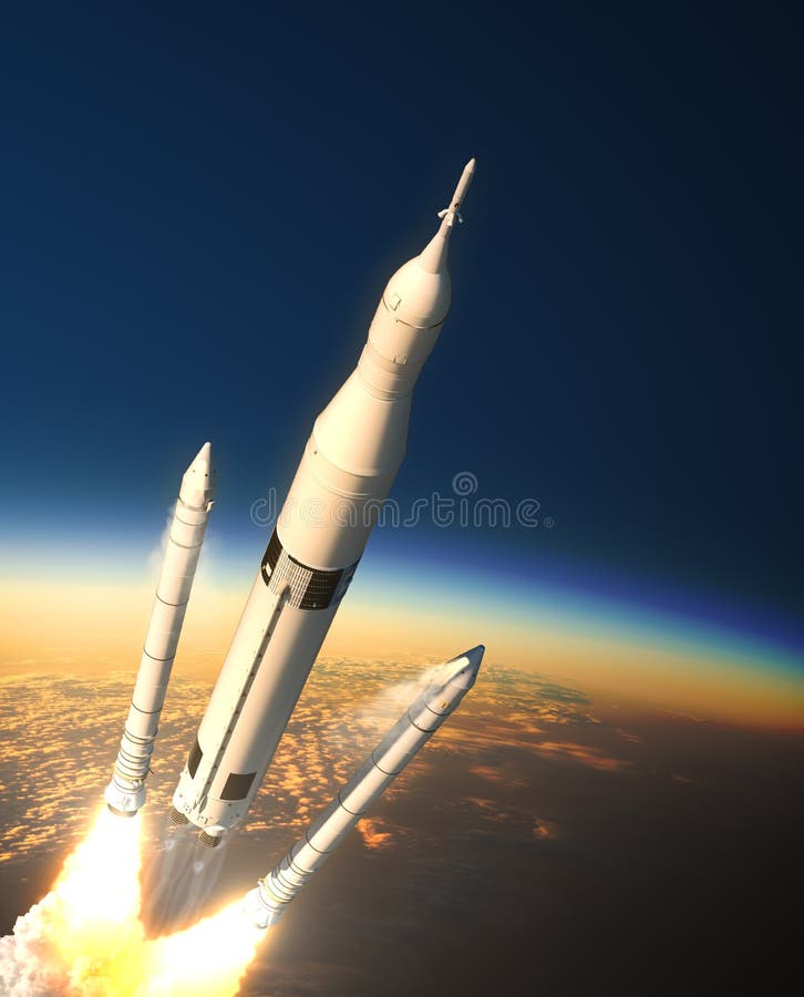 Space Launch System Solid Rocket Boosters Separation in Stratosphere ...