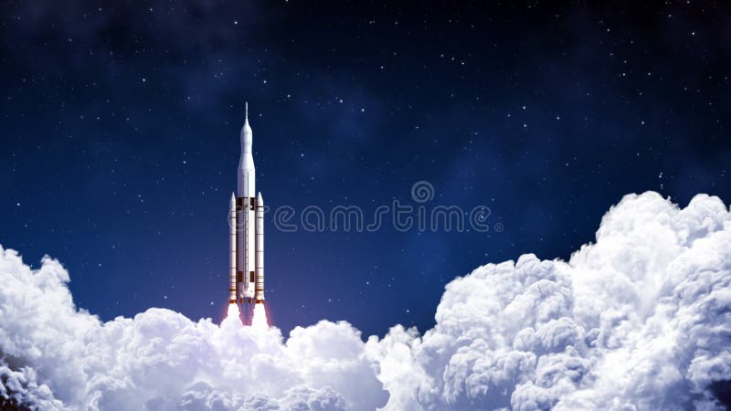 Space Launch System on Launch Pad. Green Screen Stock Footage - Video ...