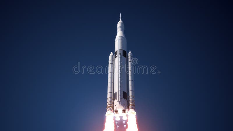 Space Launch System on Launch Pad. Green Screen Stock Footage - Video ...