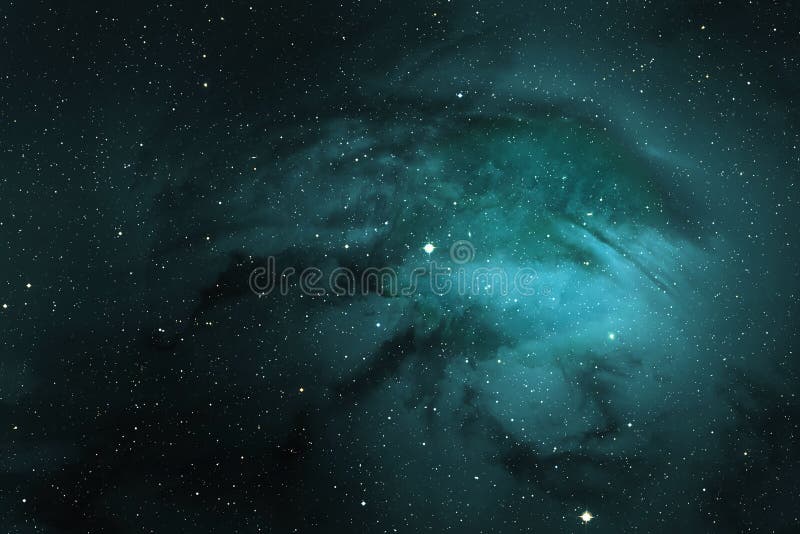 Space Light Blue Sky Galaxy with Stars and Nebula with Abstract Pattern ...