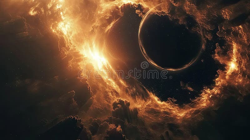 Space Light Show Celestial Spectacle Beyond the Event Horizon ...