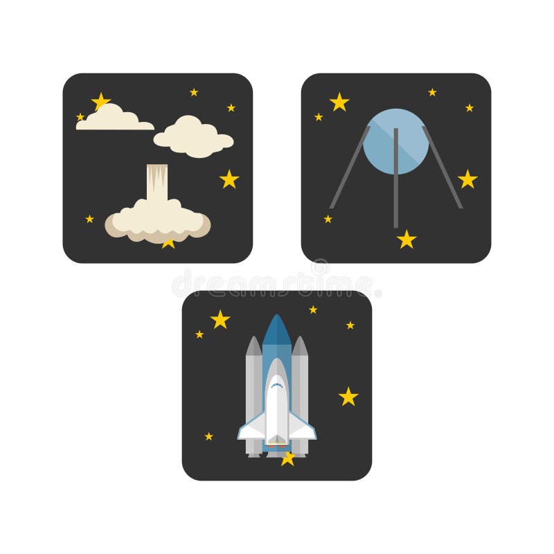 Space Logo Template stock vector. Illustration of rocket - 57809664