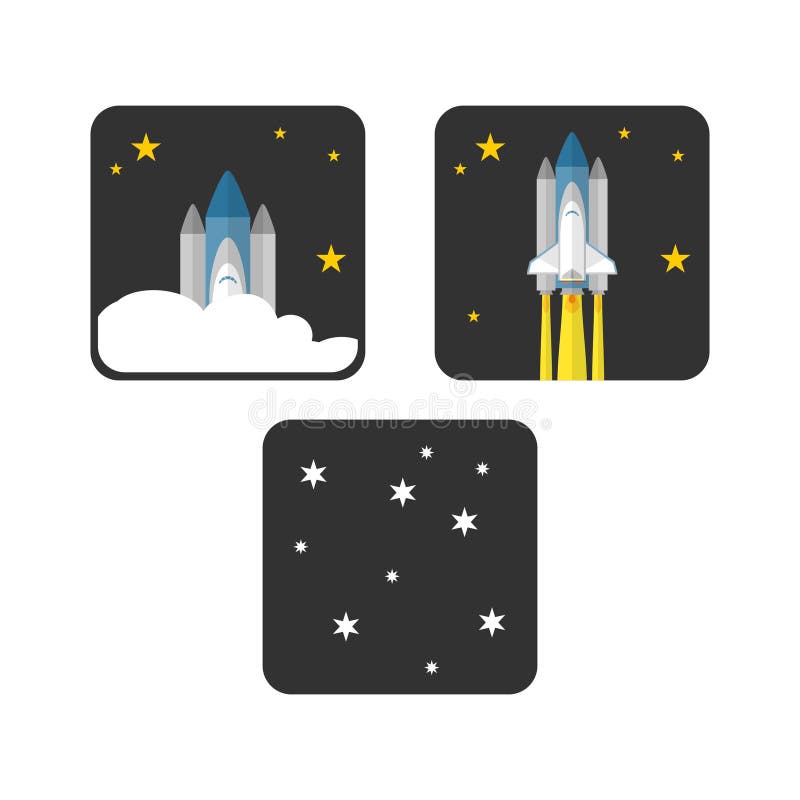 Space icon set stock vector. Illustration of astronautics - 35959657