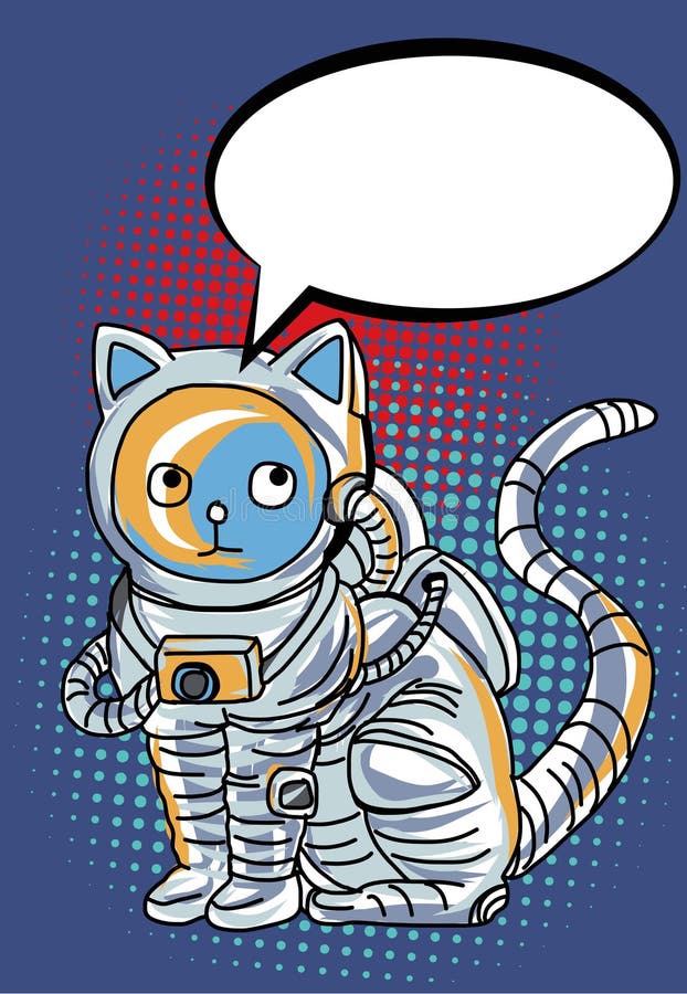 Space Man Comic Art.Astronauts Fly in the Space and Atmosphere ...