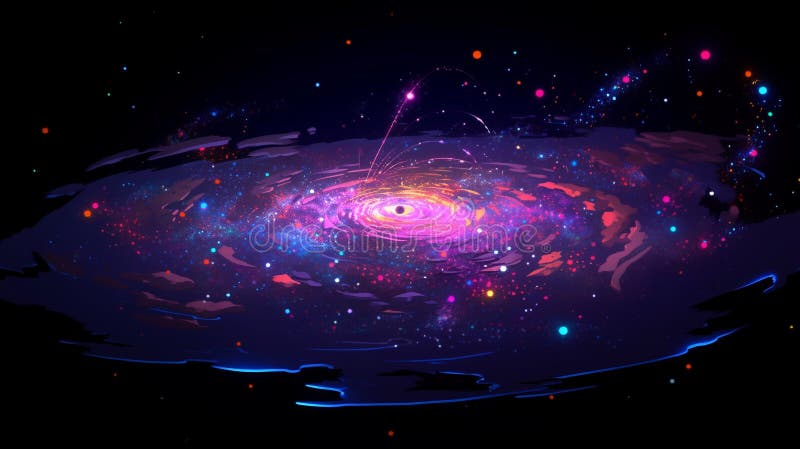 Space Map of the Galaxy. AI Generated Stock Image - Image of ...