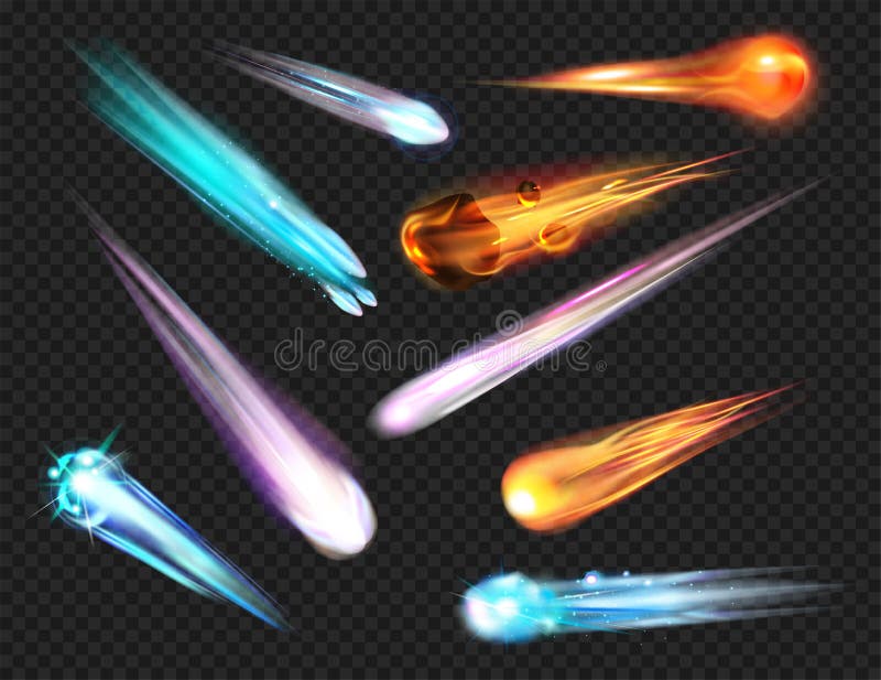 Realistic Space Planet Transparent Icon Set Stock Vector - Illustration ...