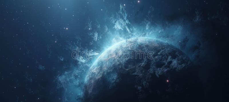 Space Meteor Planet Background, Galaxy Stock Illustration ...
