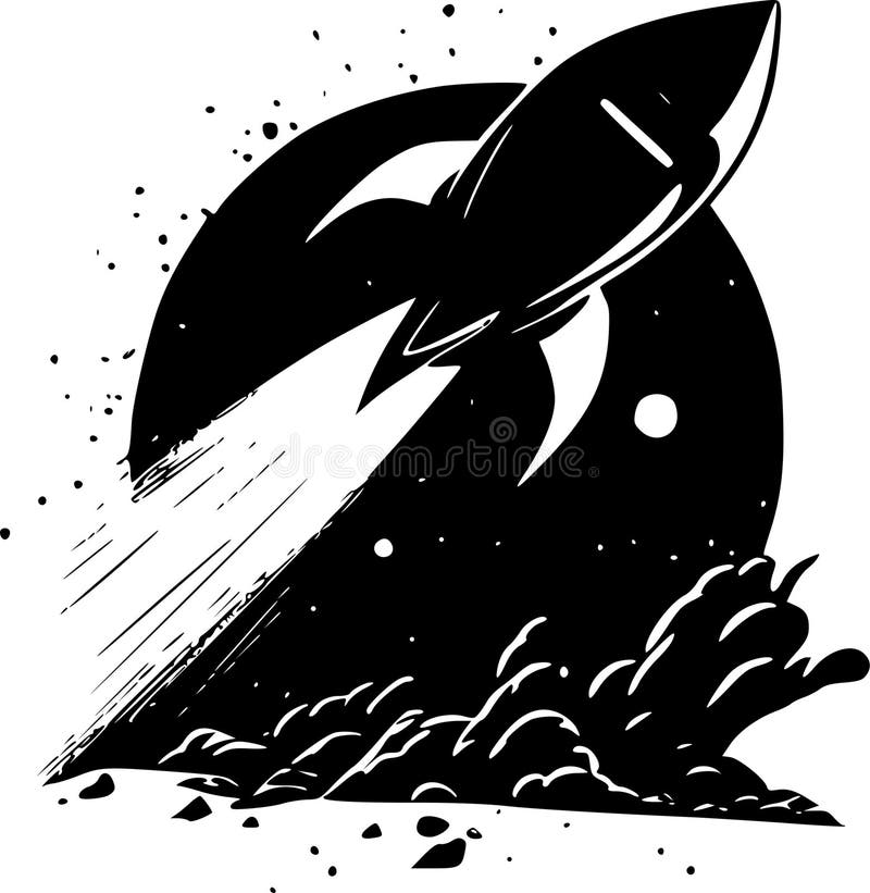 Space - Minimalist and Flat Logo - Vector Illustration Stock Vector ...