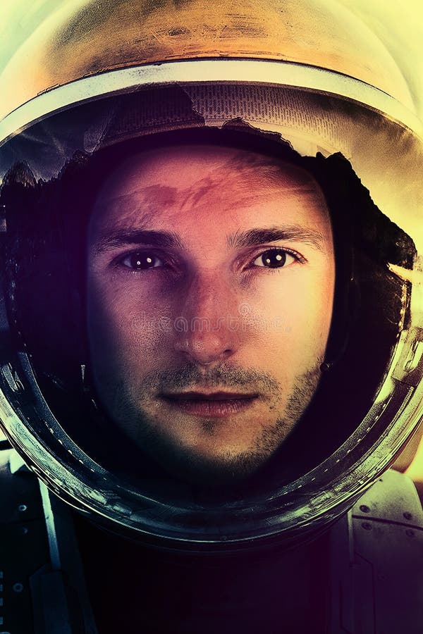 Portrait of a Astronaut Space Man Stock Photo - Image of creative ...
