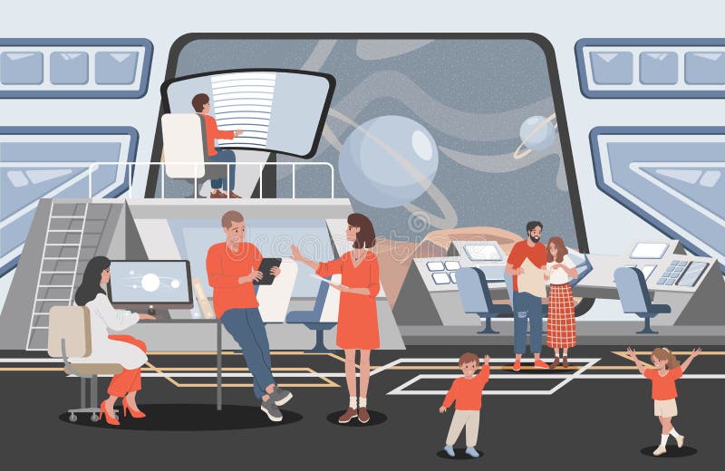 A Mission Control Room Full of Computer Monitors and People Watching ...