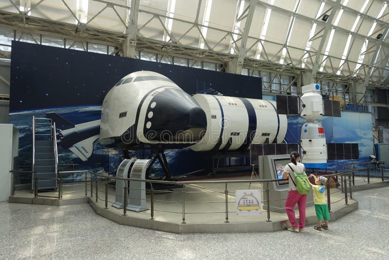Space Model in Sichuan Science and Technology Museum Editorial Stock ...