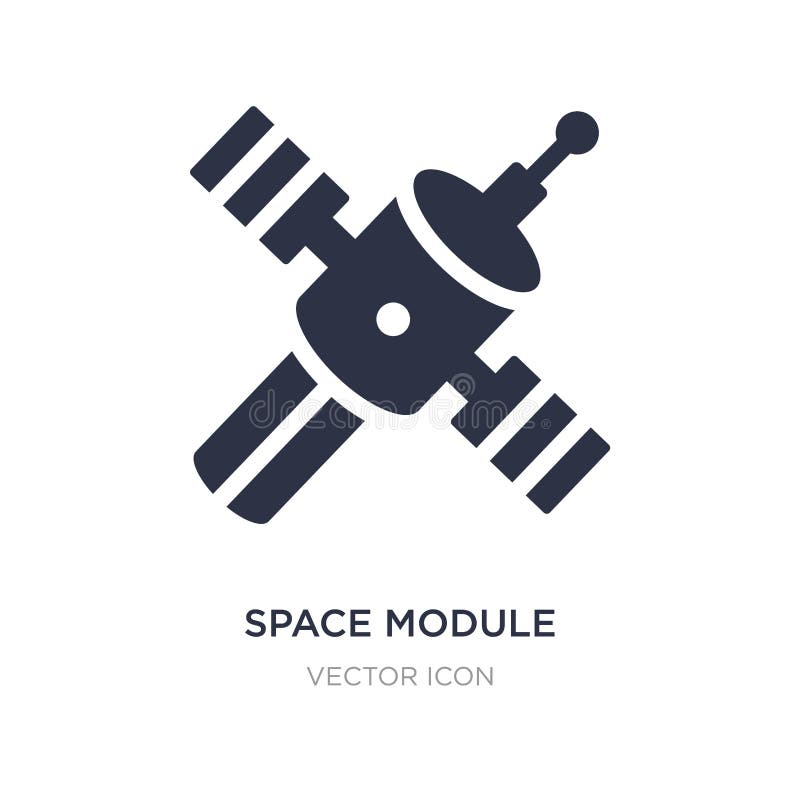 Space Module Icon on White Background. Simple Element Illustration from ...