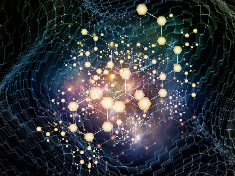 Space Molecule stock illustration. Illustration of particle - 167366129