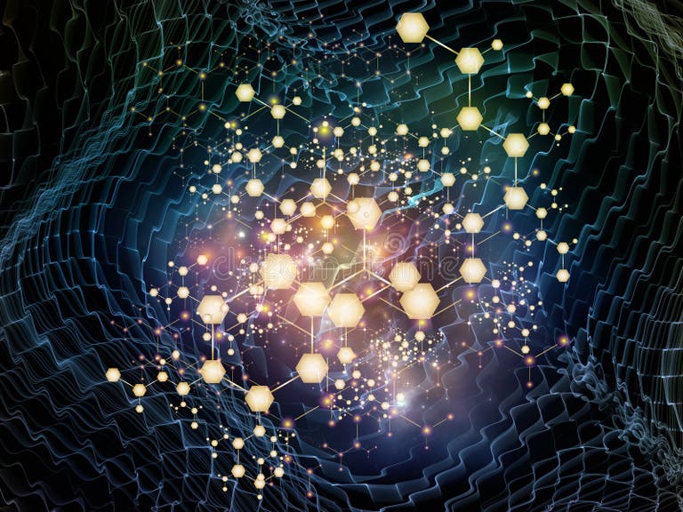 Space Molecule stock illustration. Illustration of particle - 167366129