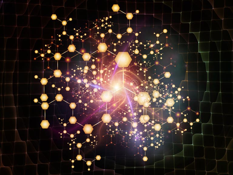 Space Molecule stock illustration. Illustration of concept - 167921538