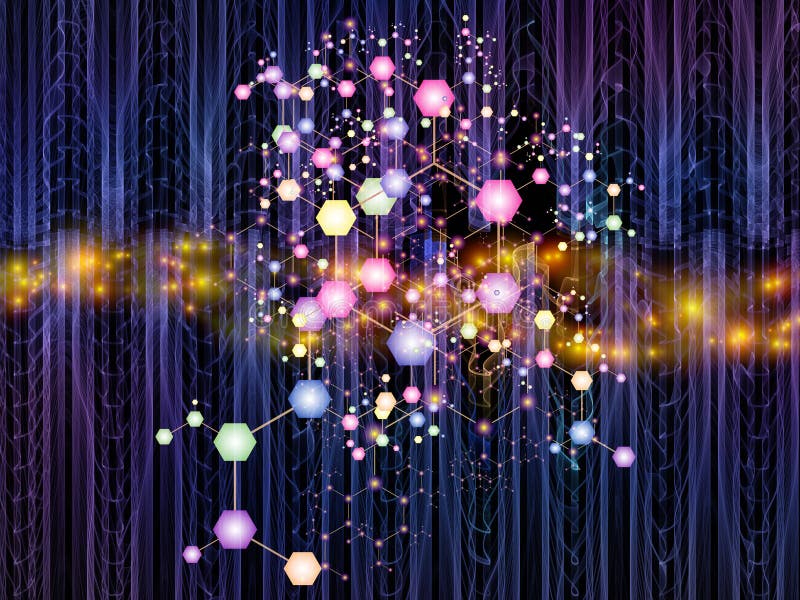 Space Molecule stock illustration. Illustration of molecule - 175656092