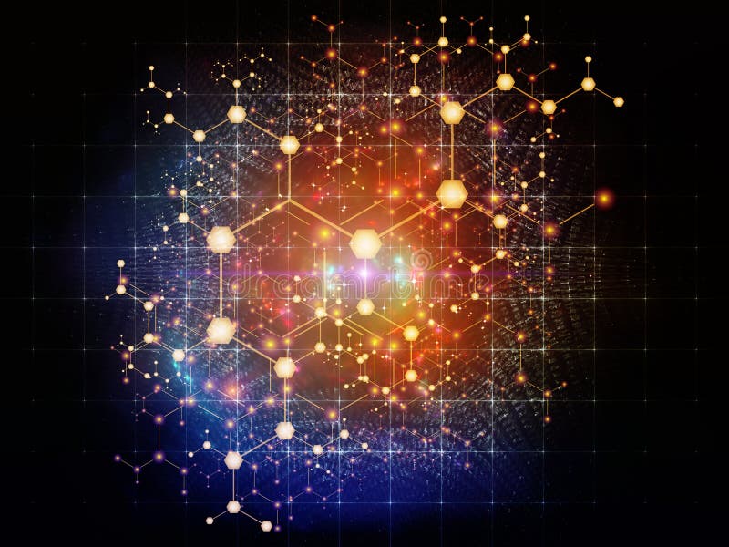 Space Molecule stock image. Image of nanotechnology - 168397265