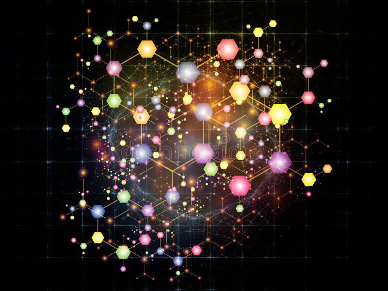 Space Molecule stock illustration. Illustration of arrangement - 184774623