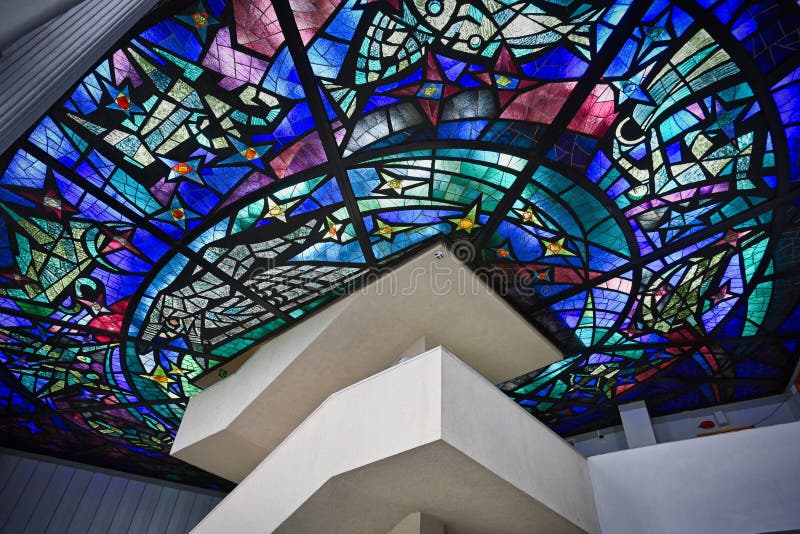 Space Mosaic Panel in the Interior of the Astrophysical Observatory RAS ...