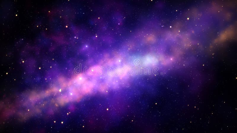 Space Nebula Background with Stars in Space through Dust, Clouds, and ...