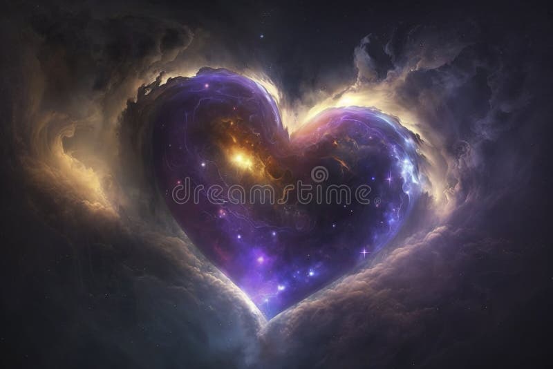 Space Heart Nebula Stock Illustrations – 836 Space Heart Nebula Stock ...